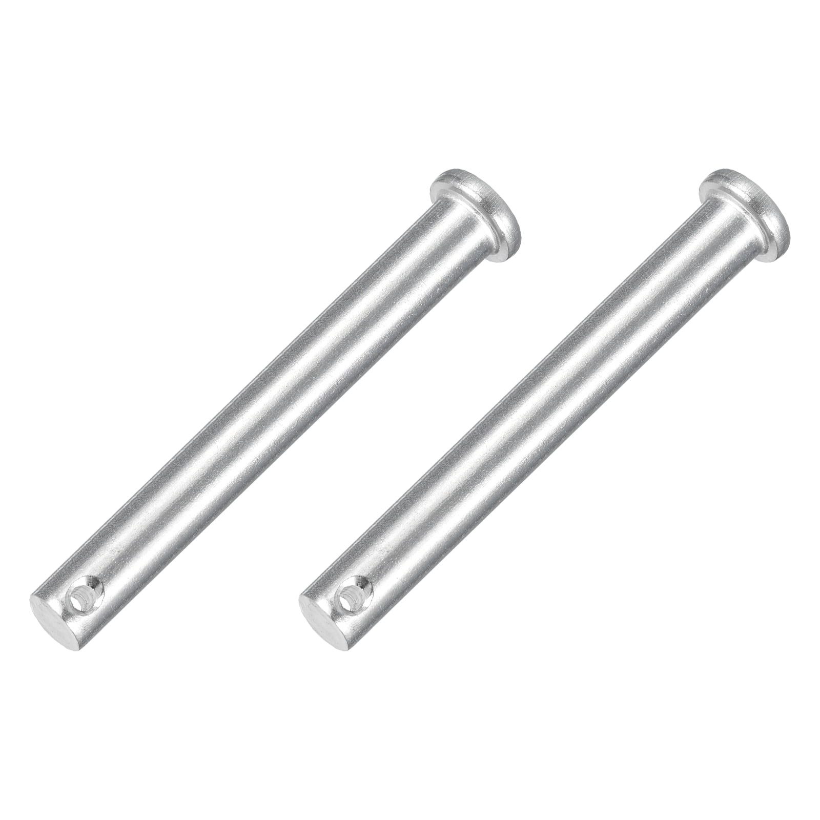 2Pcs 3/8" x 3-1/8" Single Hole Clevis Pins, 304 Stainless Steel Flat ...