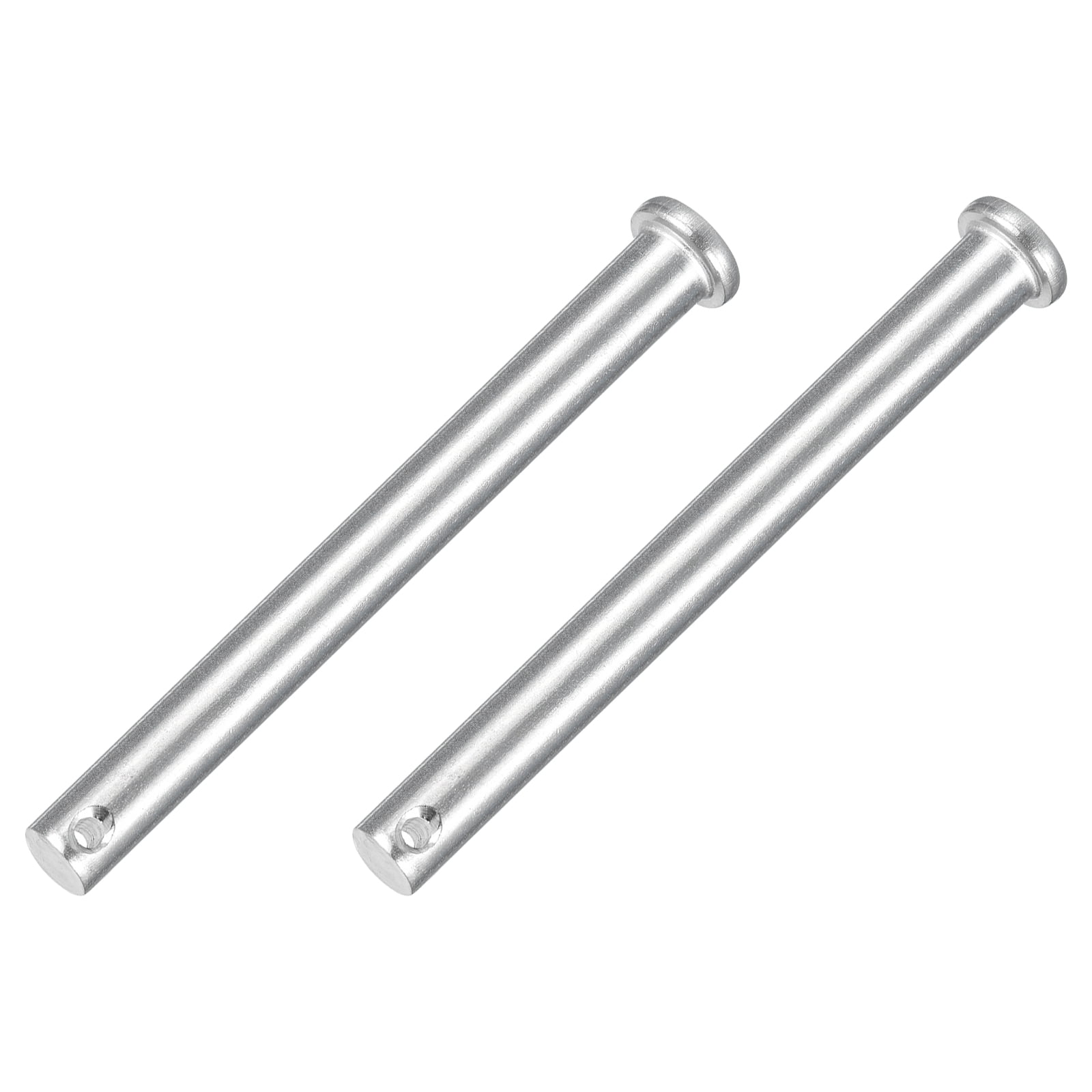 2Pcs 3/8" x 4" Single Hole Clevis Pins, 304 Stainless Steel Flat Head Pins - Walmart.com