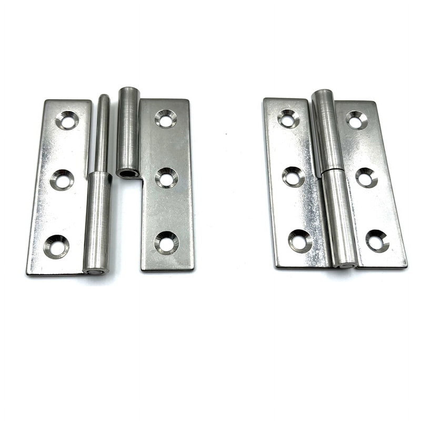 2Pcs 3" Detachable Door Hinges Lift Off Removable Flag Hinges 304 ...