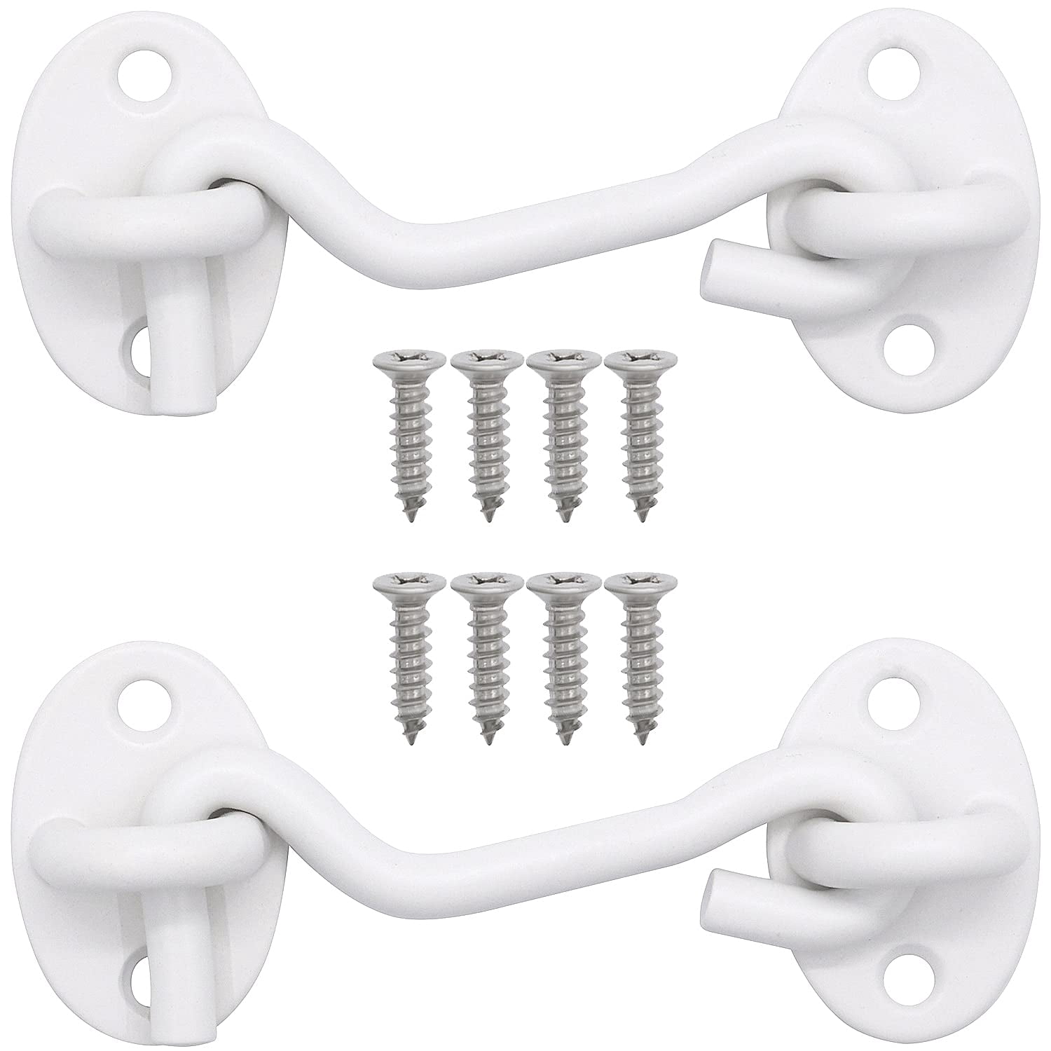 2Pcs 3 inch Barn Door Lock, Cabin Hook Eye Latch Gate Door Swivel ...