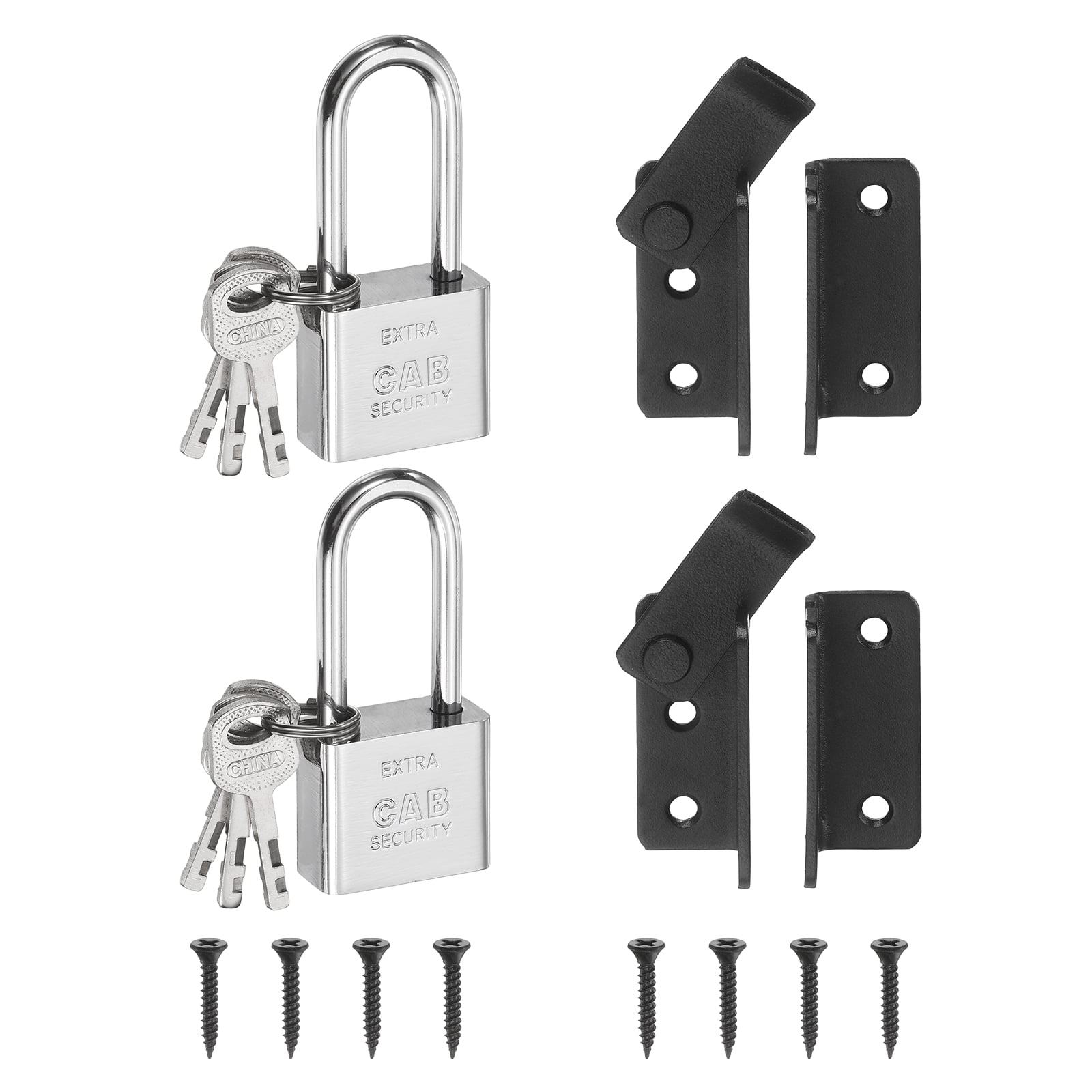 2Pcs 3 mm Flip Latch Gate Latch, 304 Stainless Steel Left Opening Slide ...
