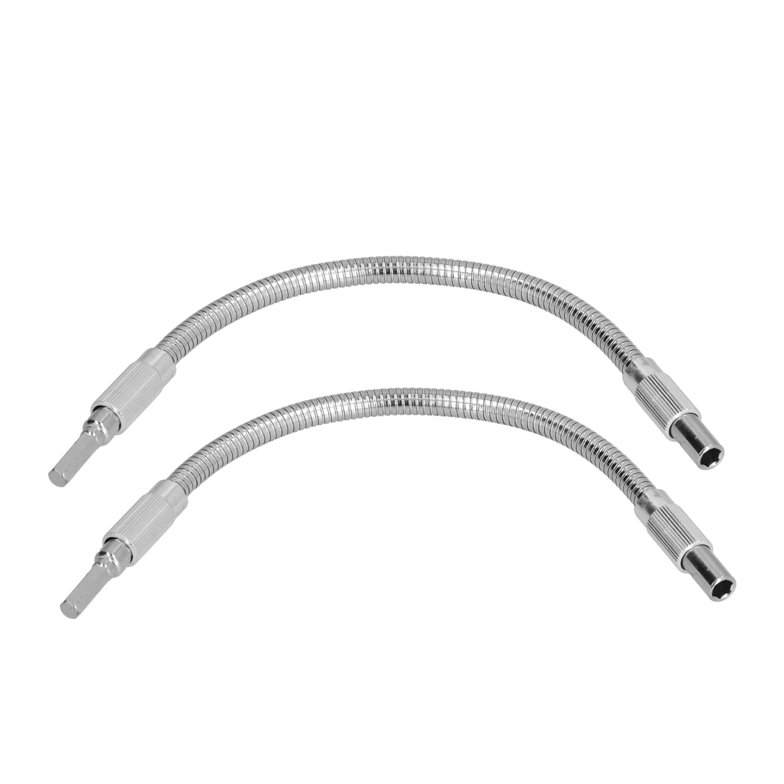 2Pcs 300mm Metal Flexible Shaft Hex Shank Screwdriver Bit Extension ...