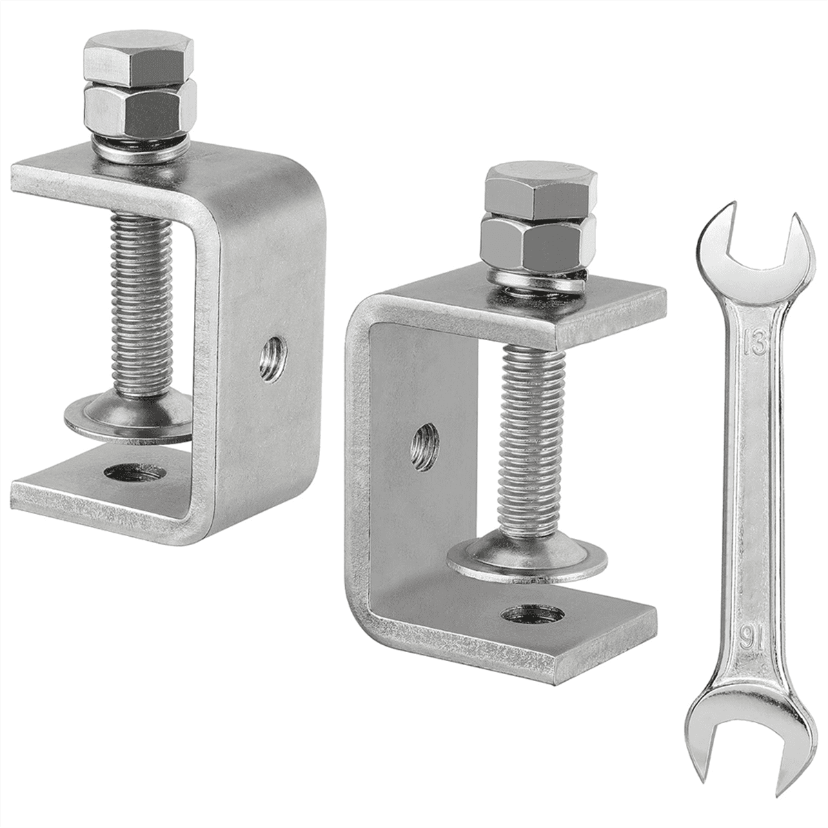 2Pcs 304 Stainless Steel C Clamp, Clamp Woodworking Clamp Heavy Duty C ...