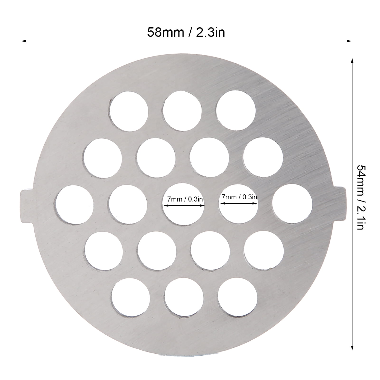 2Pcs 304 Stainless Steel Meat Grinder Blades For 5/B Type 5mm Round ...