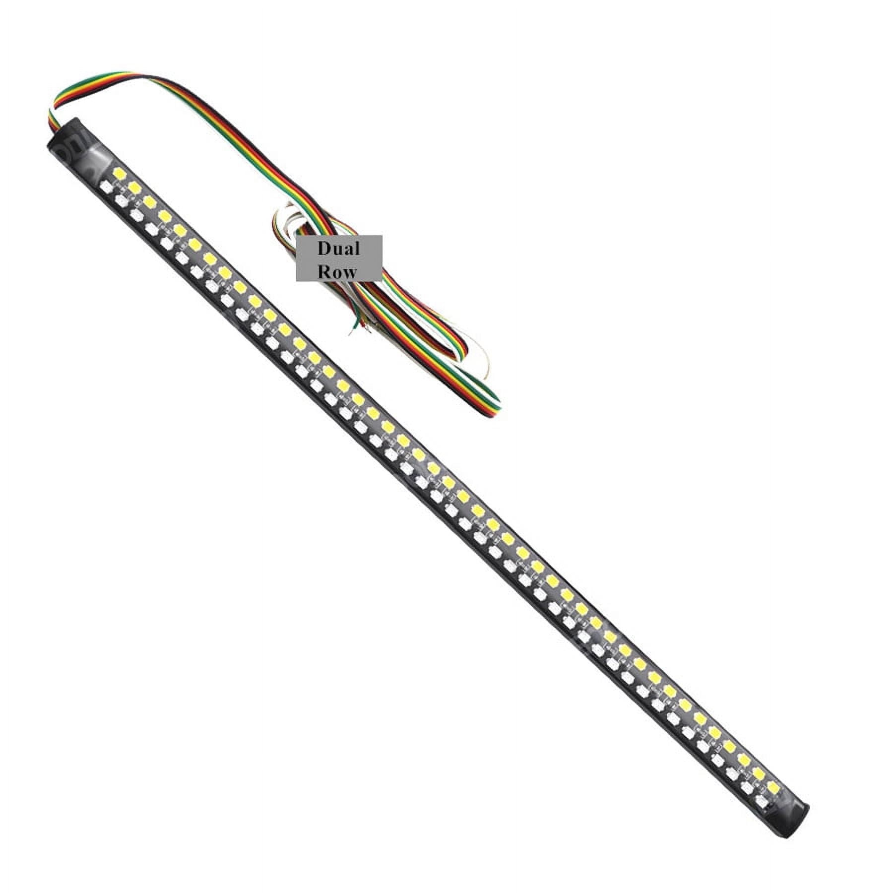 2Pcs 30cm Motorcycle LED Flexible Strip Light Tail Brake Stop Turn ...
