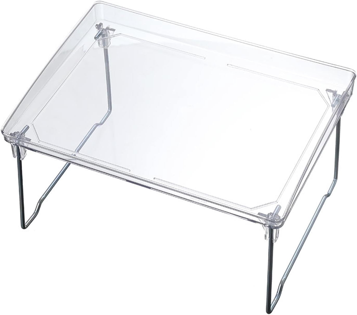 2Pcs 31cm/12.2in Clear Acrylic Cabinet Shelf, Foldable Cabinet Storage ...