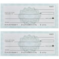 2Pcs 32 x 13.5 in Reusable Giant Check, Dry Erase Big Large Fake Check ...