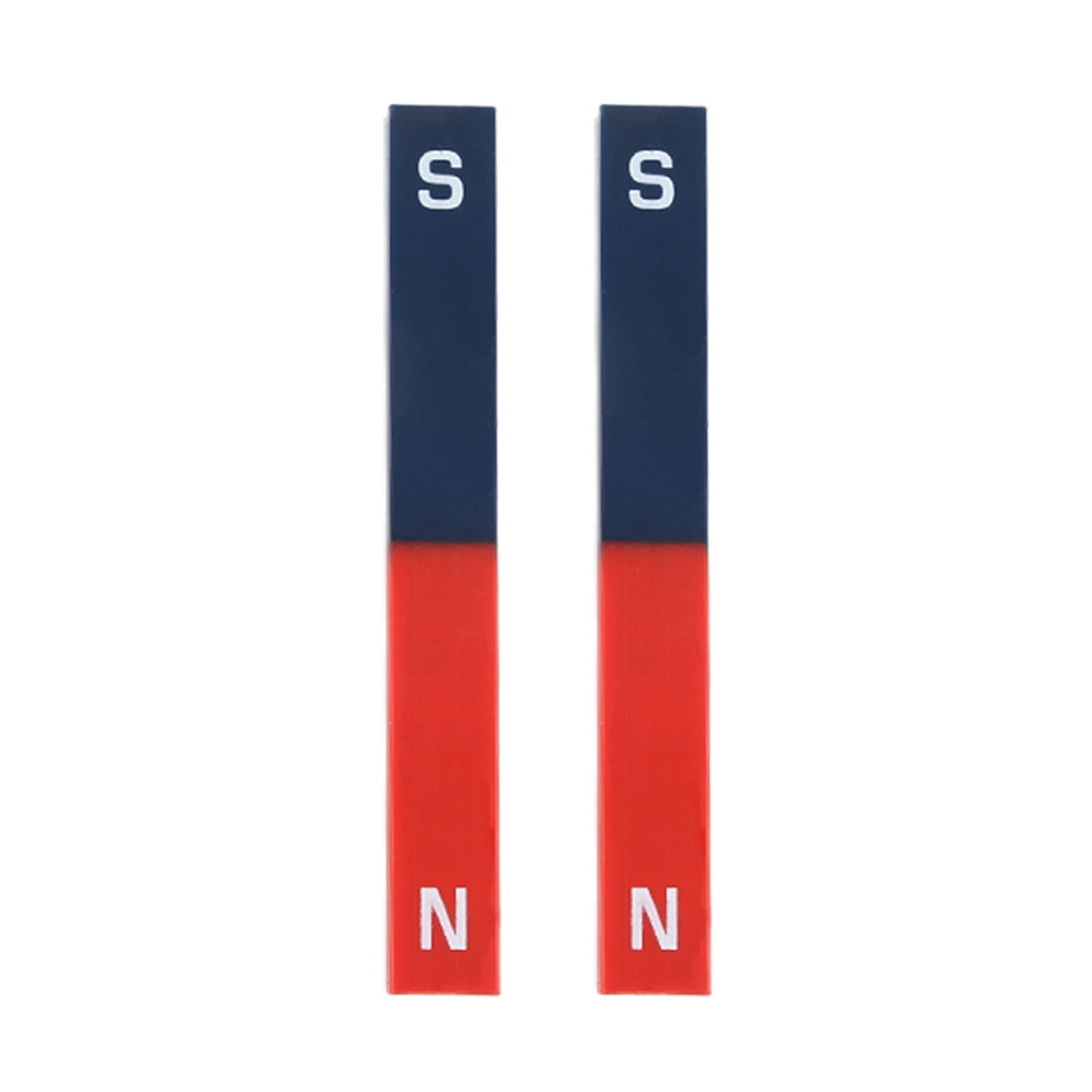 2Pcs 36/70/110/180mm Bar Magnet NS Red Blue Magnetic Field Physical ...