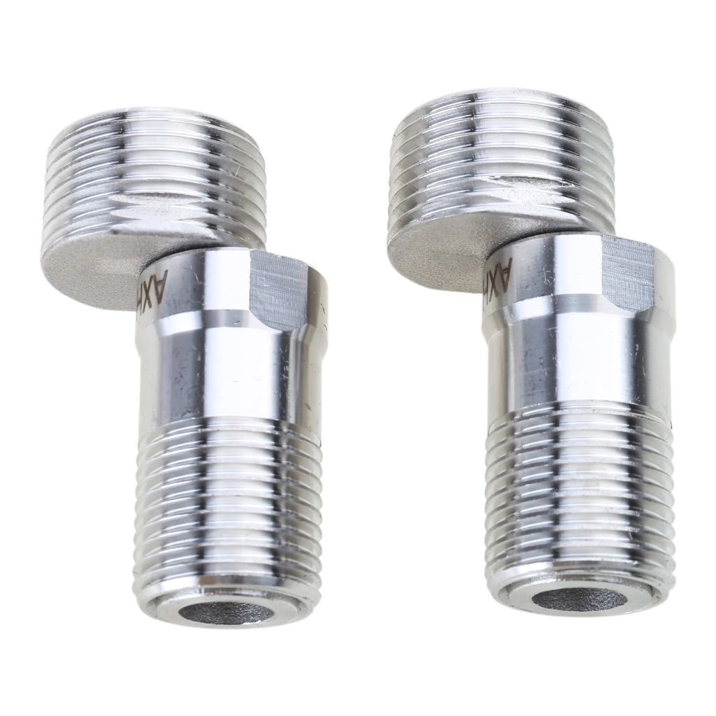 2Pcs 360 Degree Adjustable Angled Bents Base Extended Angled Showerhead ...