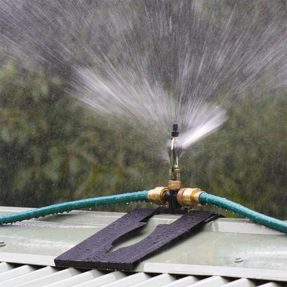 2Pcs 360 Degree Rotating Rooftop Sprinklers for Fire Protection, Lawn ...