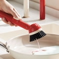 2Pcs 360° Rotating Adjustable Cleaning Brush with Liquid Dispenser ...