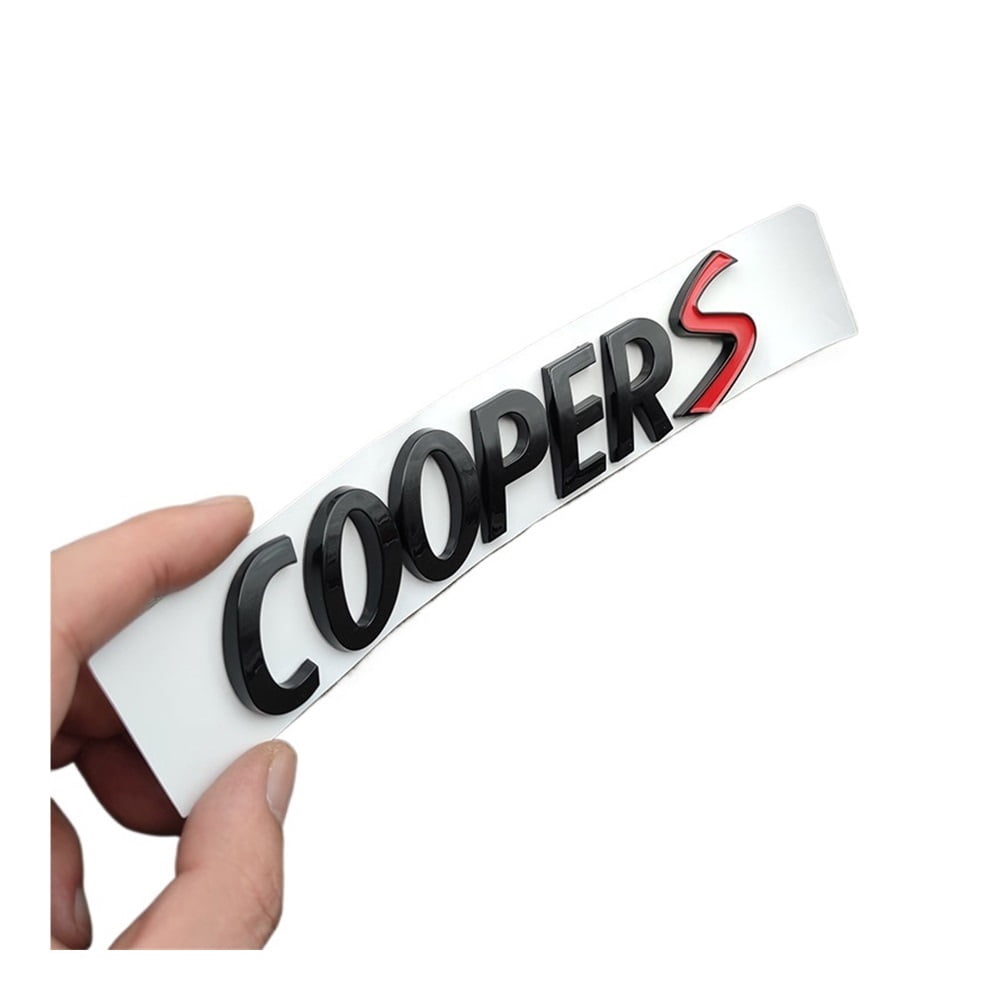 2Pcs 3D Metal Letters Car Front Grille Badge Sticker S Emblem Logo For ...