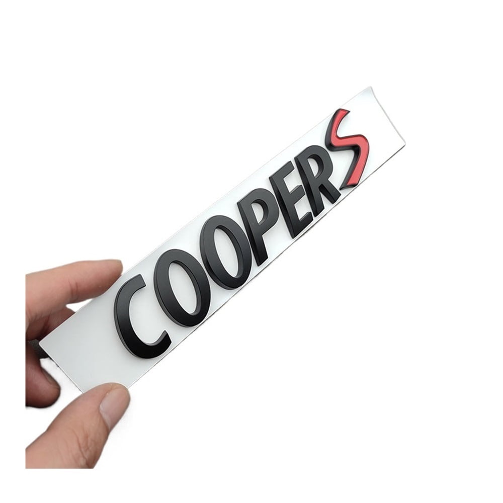 2Pcs 3D Metal Letters Car Front Grille Badge Sticker S Emblem Logo For ...