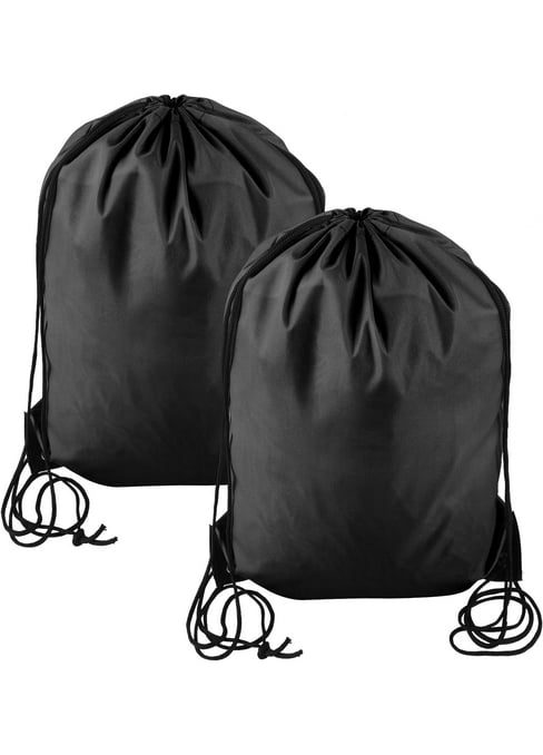 Drawstring Backpack - Brown Wood Grain Sunflower B Splash Proof Small ...