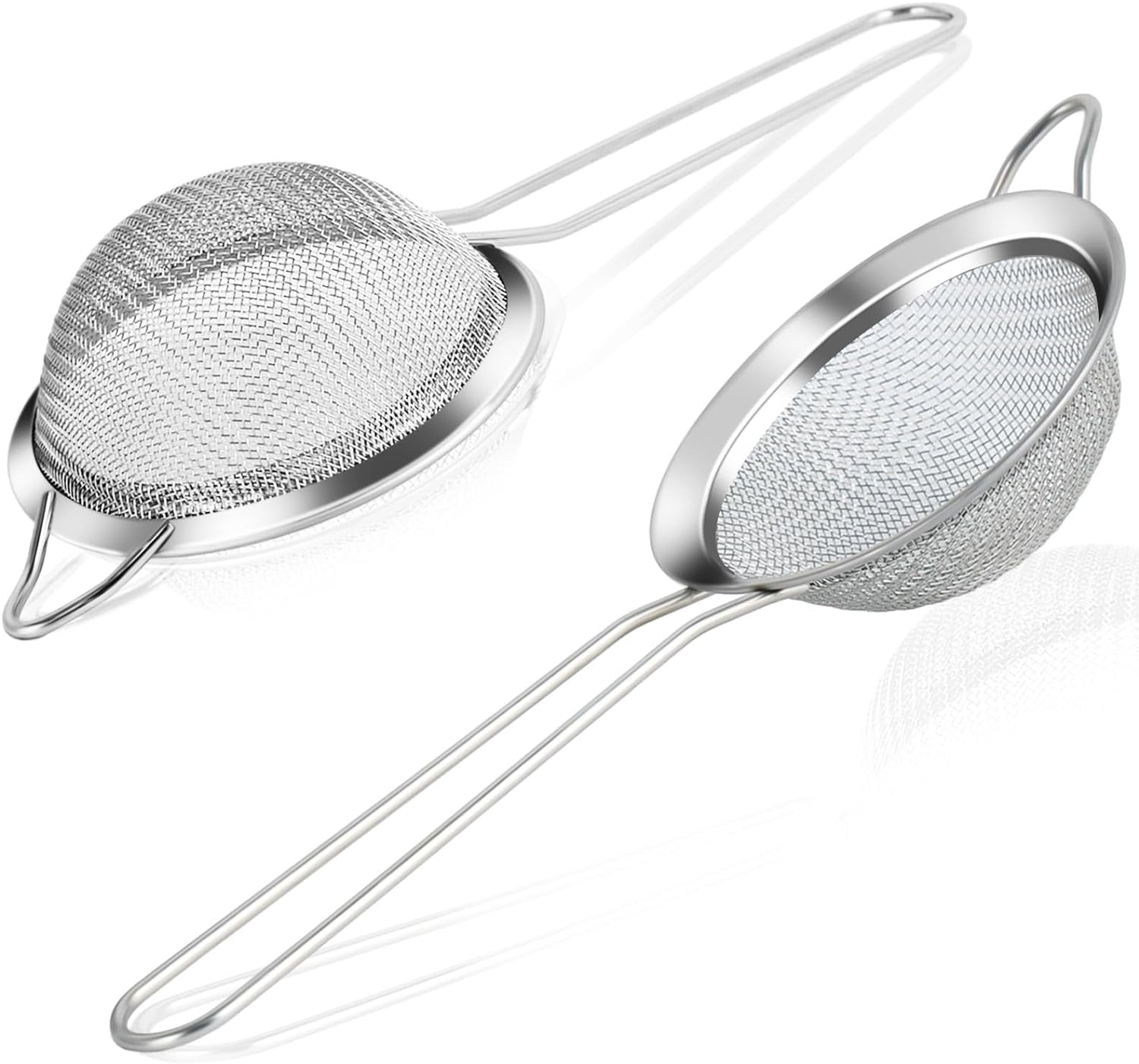 2Pcs/3Pcs Fine Mesh Strainers, Colanders & Sifters with Sturdy Handle ...