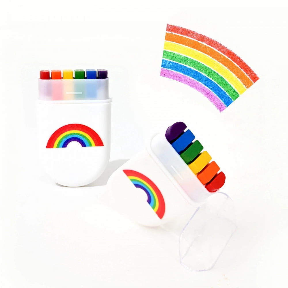2Pcs/3Pcs Rainbow Crayon Paint Rainbow Birthday Party Colourful Theme ...