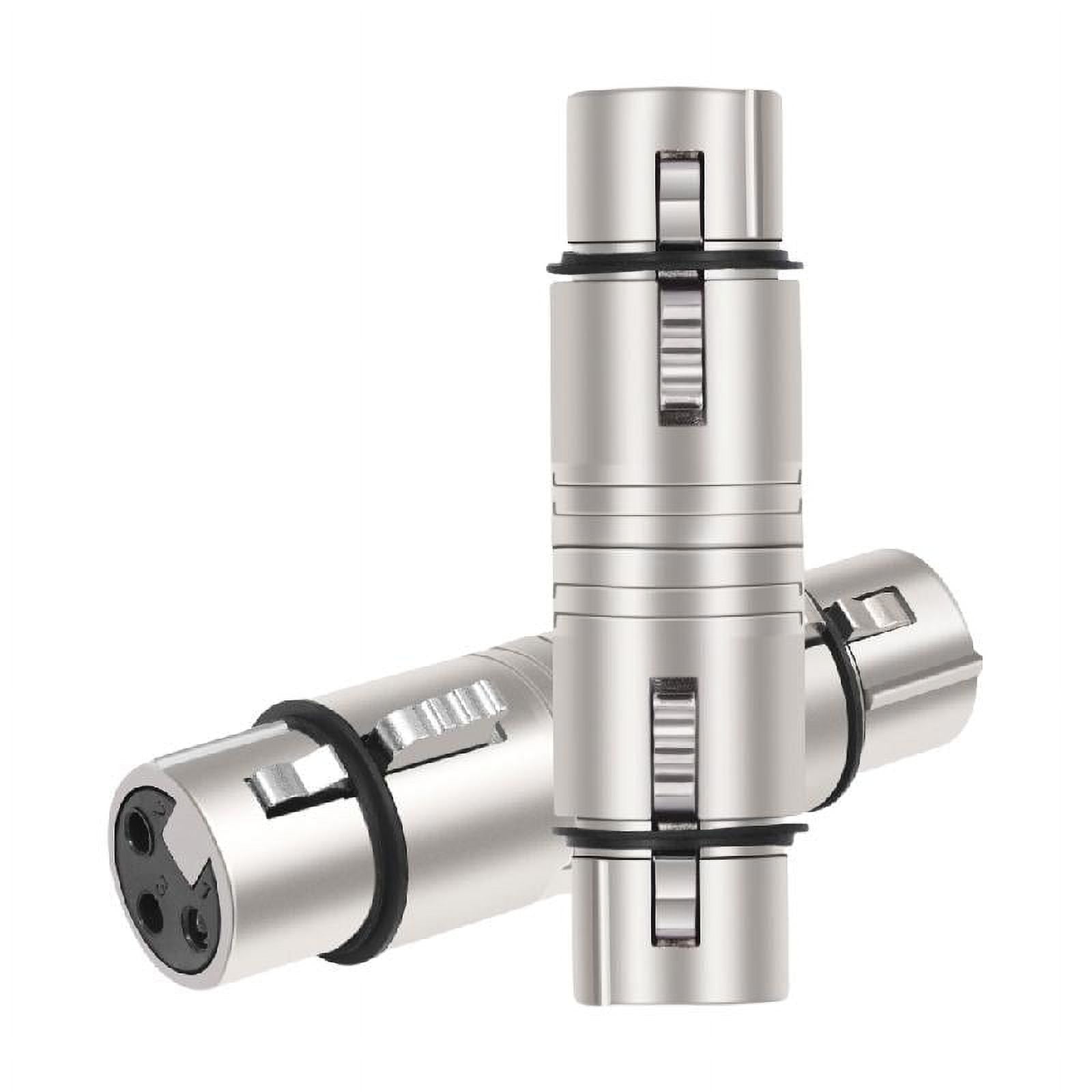 2Pcs 3Pin Female to 3Pin Female Adapter Changing Connectors Barrels ...