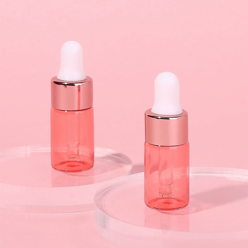 2Pcs 3ml Clear/Frosted/Red Emtpy Glass Dropper Bottles Mini Dropper ...