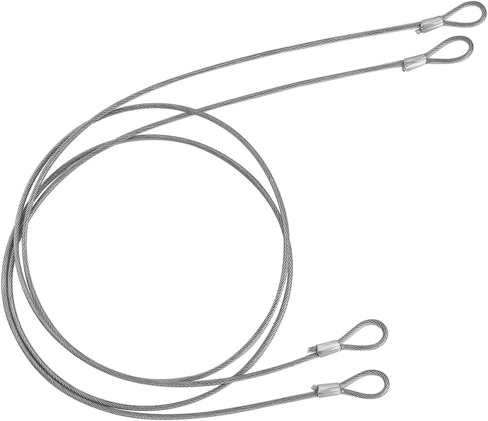 2Pcs 4.7 Feet Security Safety Cable Luggage Lock 4mm(1/6th Inch ...