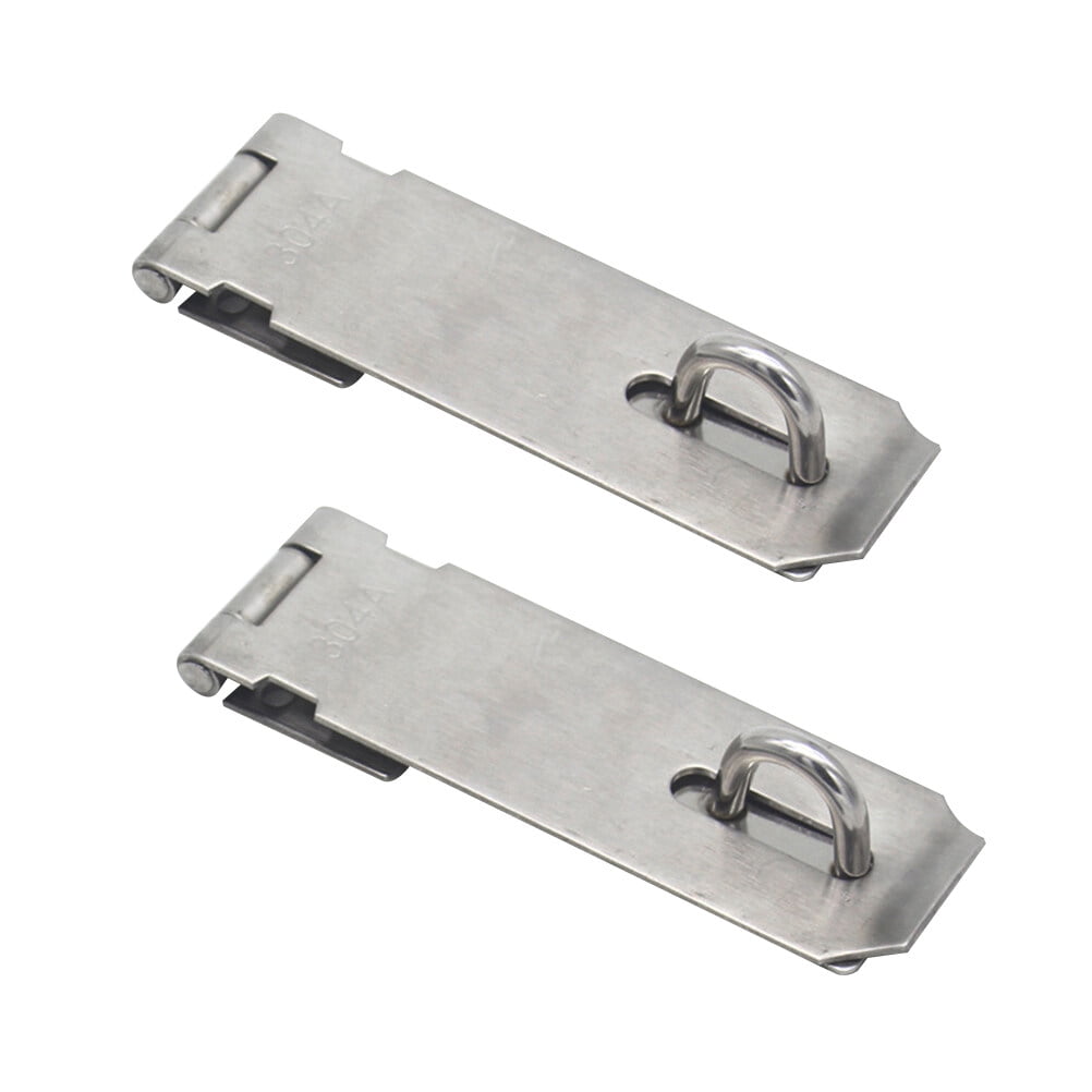 Howooi 2Pcs 4 Inches Padlock Hasp Door Clasp Hasp Lock Latch Stainless ...