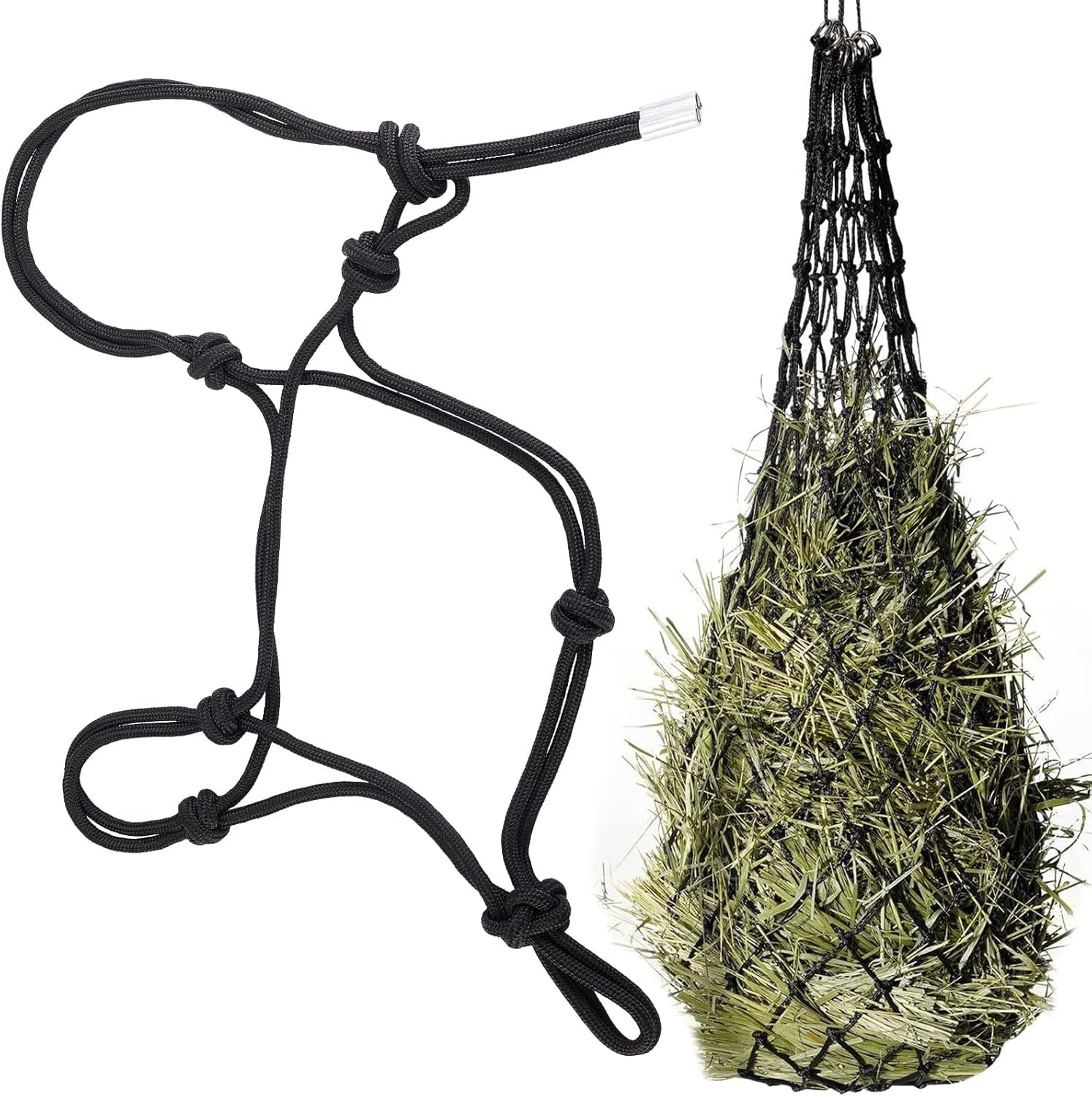 2Pcs 4 Knot Horse Rope Nylon Horse Rope Adjustable Horse Rope Training ...