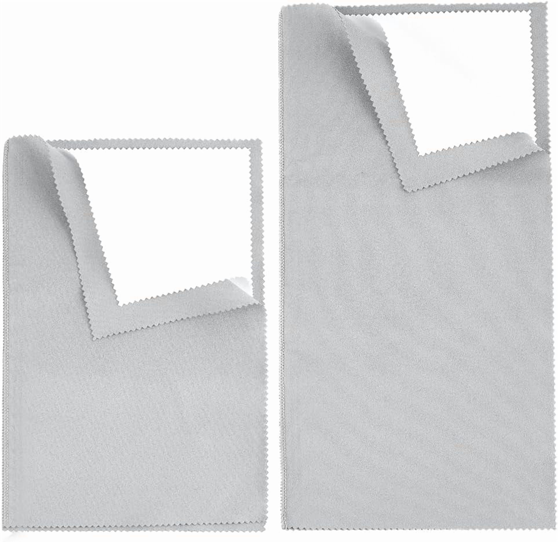 2Pcs 4 Layers Jewelry Cleaning Cloth 2 Size Polishing Cloth for ...