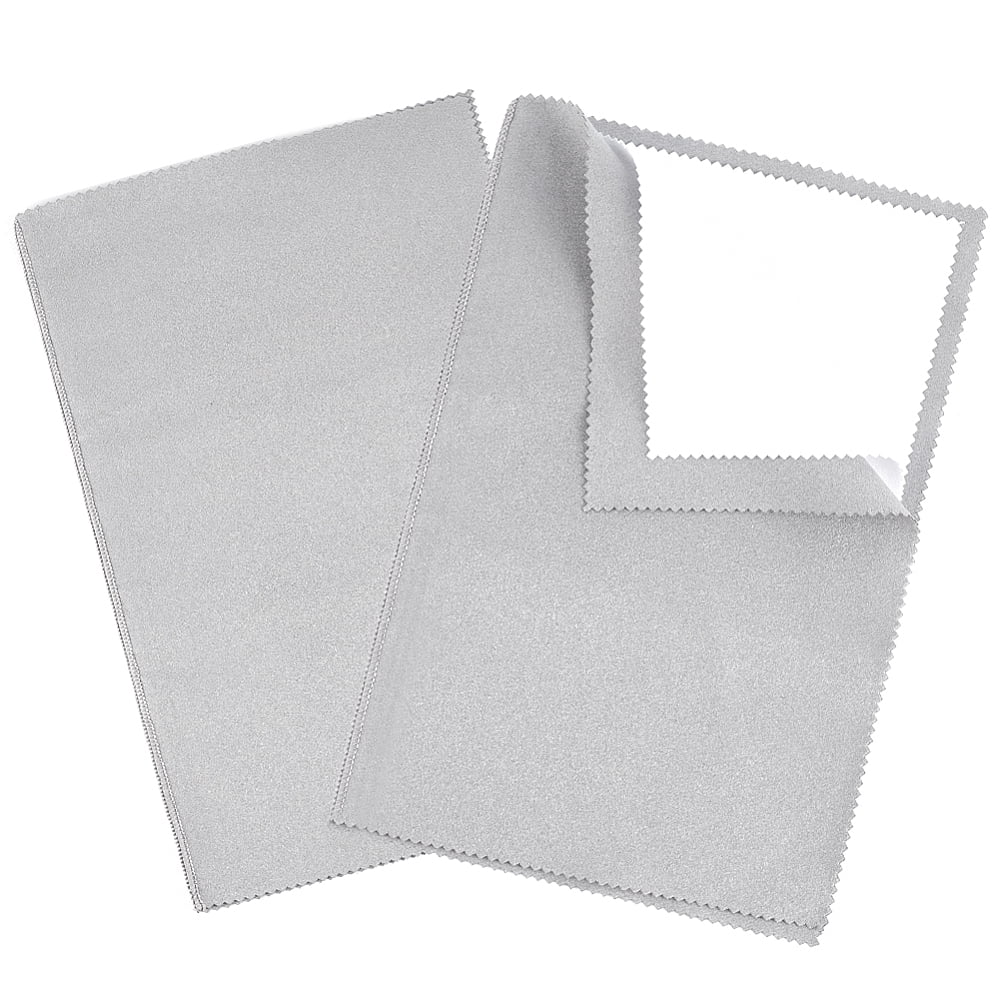 2Pcs 4 Layers Silver Polishing Cloth Jewelry Cleaning Cloth Sterling ...
