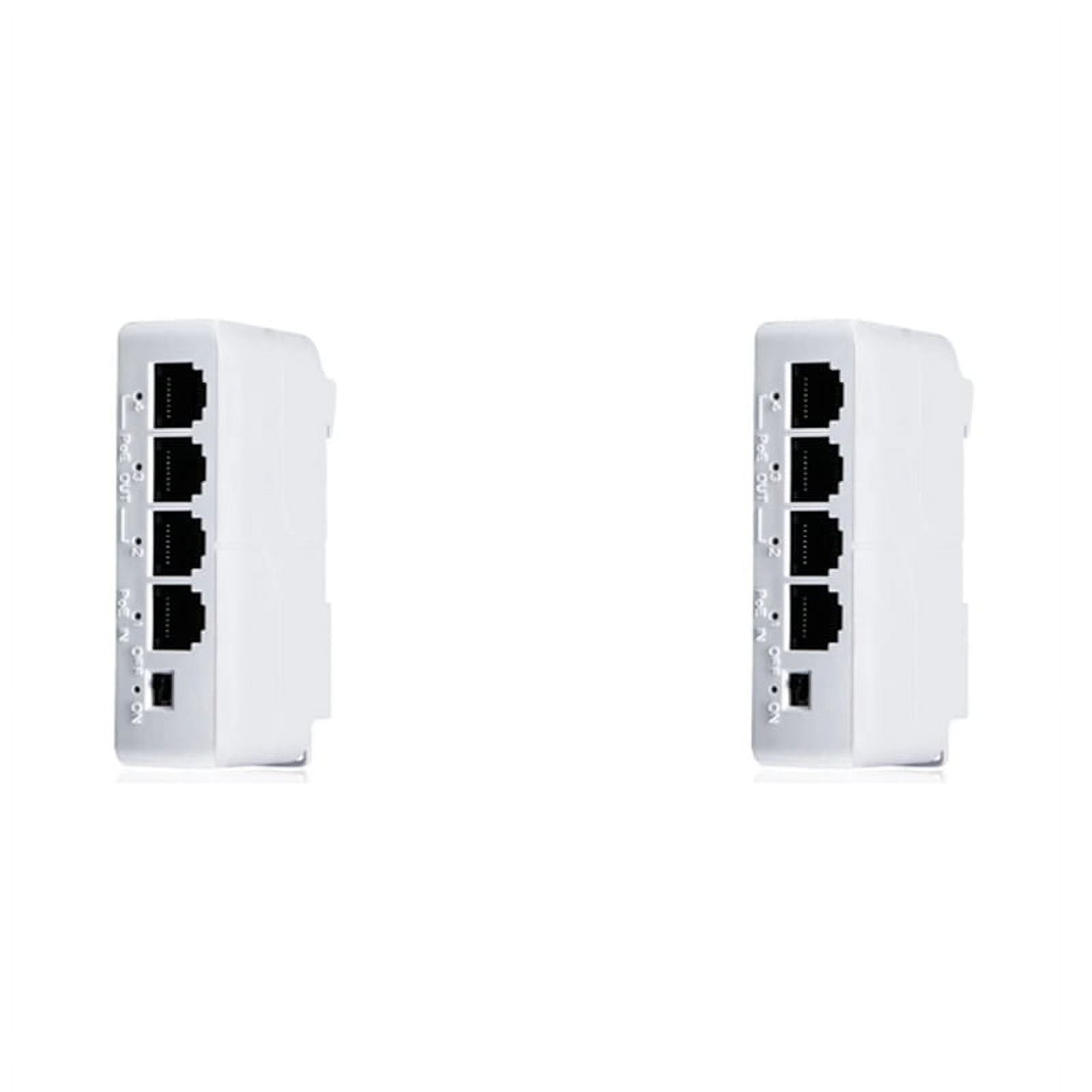 2Pcs 4 Ports 1 to 3 Port PoE Extender Passive Cascadable IEEE802.3Af ...