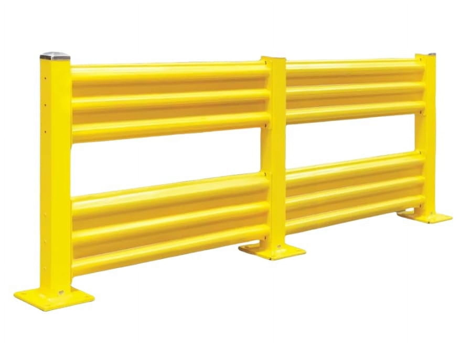 2Pcs 4"x4"x42" Bolt-On Steel Rigid Post and 2Pcs 4'x15 Bolt-On Steel 3 ...