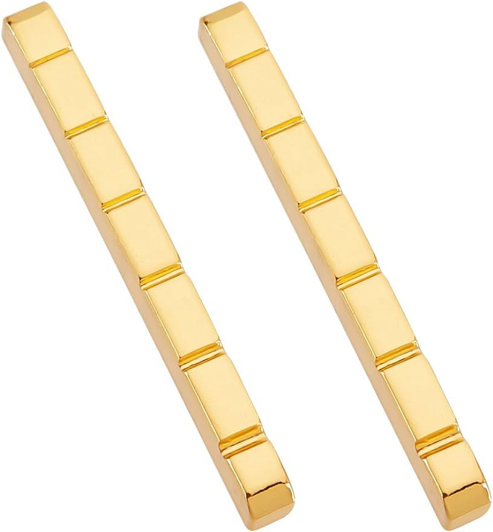 2Pcs 43x3.5x5mm Brass 6String Electric Guitar Bone Nuts 1.2mm Slot ...