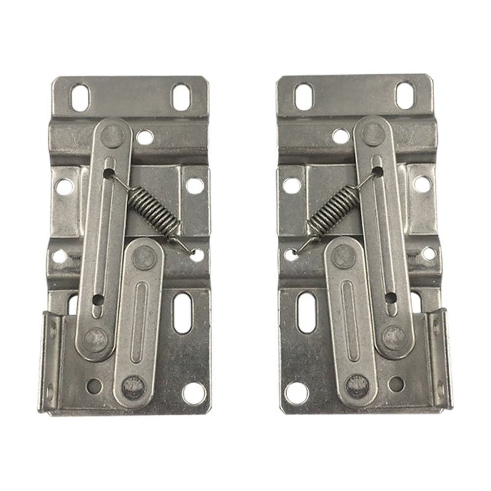 2Pcs 45 Degree Spring Support Frame Dumper Cabinet Bottom Door Bracket ...