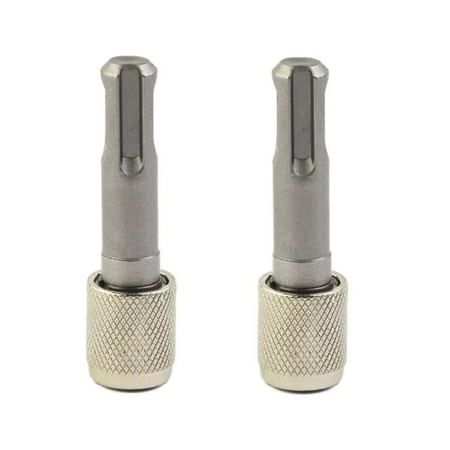 2Pcs 45# Steel Socket Adapters Versatile SDS to Hex Conversion ...