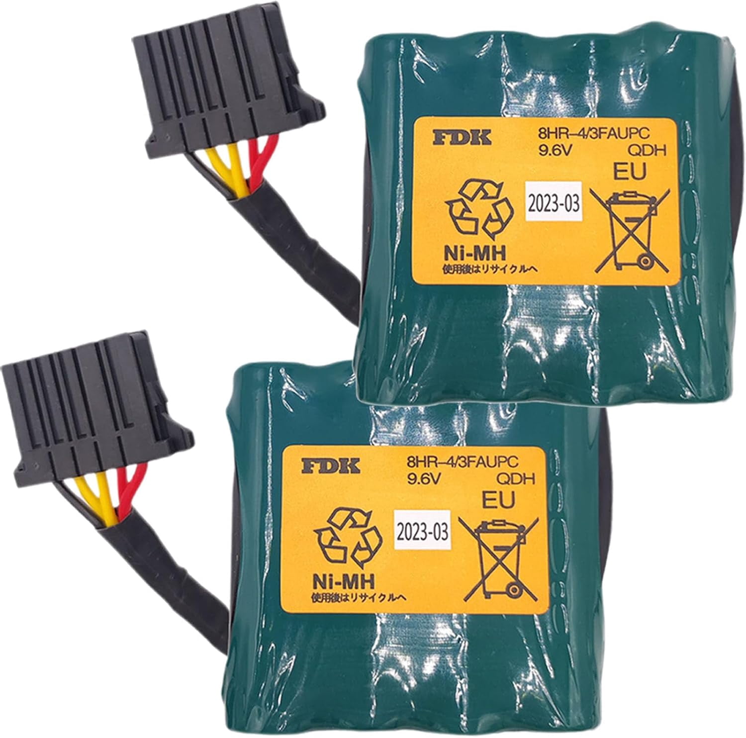 (2Pcs) 4500mAh 9.6V 8HR-4/3FAUPC E5503-07E-001 Rechargeable Battery ...
