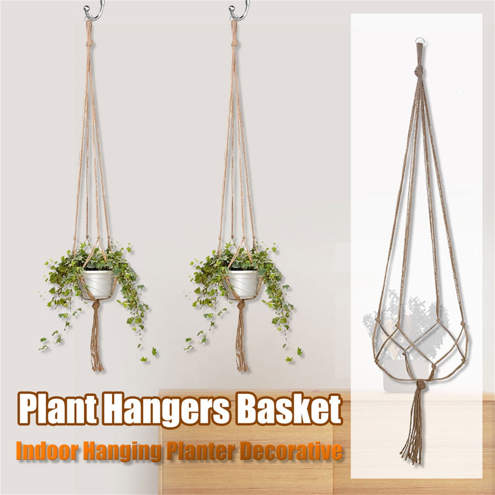 YZWEI 47 Inches Plant Flower Hanger,Macrame Plant Hanger,Plant Hanger ...