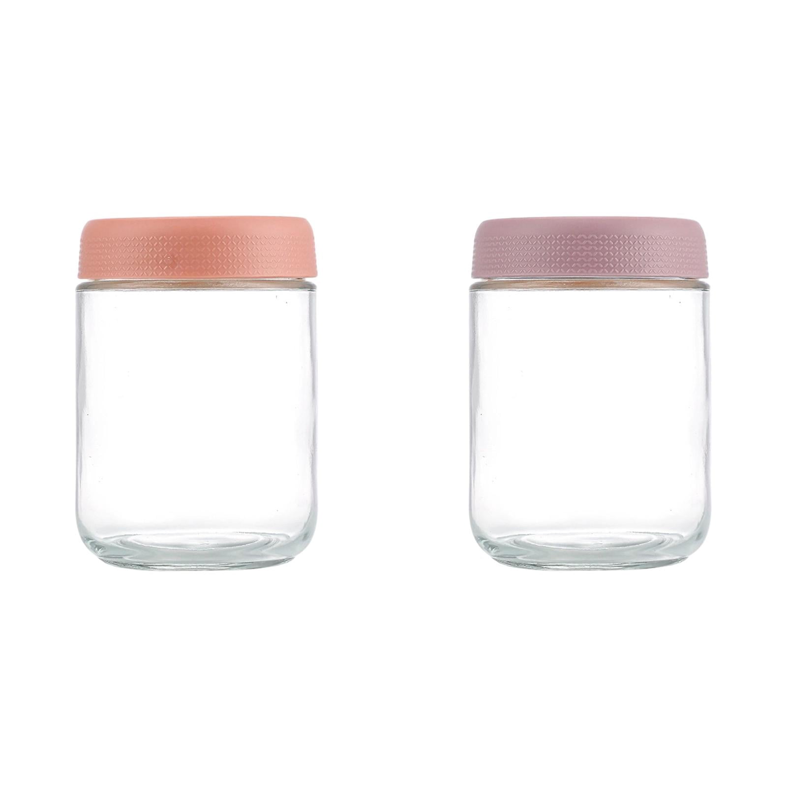 2Pcs 480ml/16oz Glass jars with Airtight Lids, Overnight Oats ...