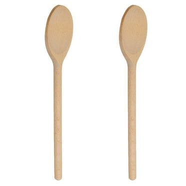 2Pcs/4Pcs Long Wooden Spoons for Cooking - Oval Wood Mixing Spoons for ...