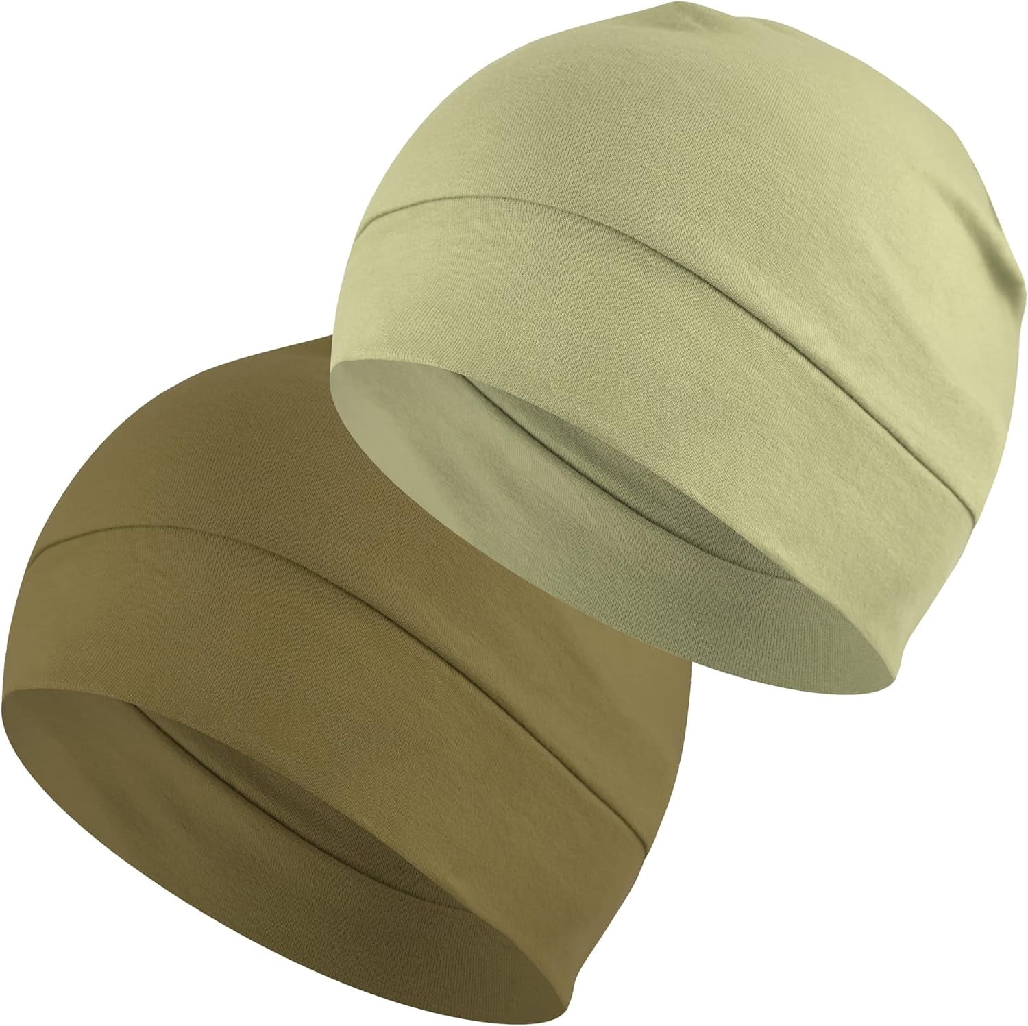 2Pcs/4Pcs Cotton Skull Caps for Men Women, Lightweight Beanie Sleep ...
