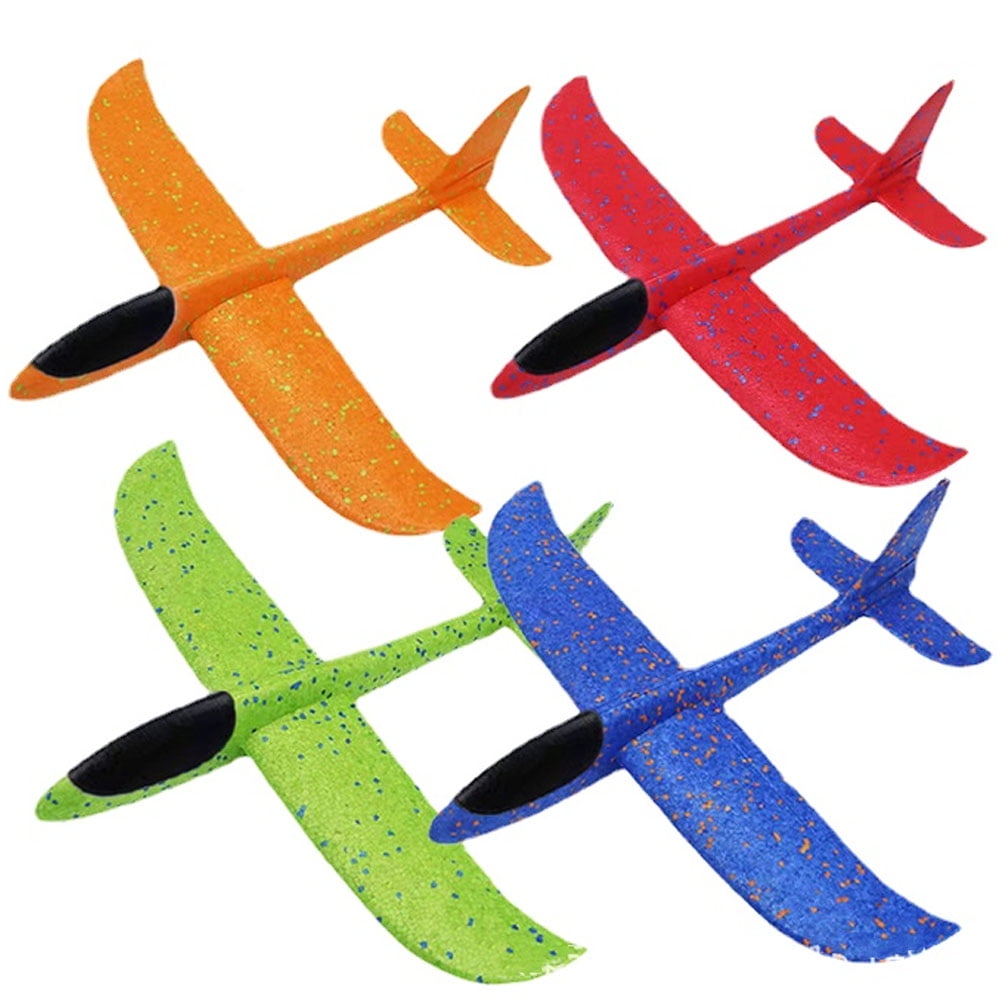 2Pcs/4Pcs Foam Airplanes, Foam Glider Plane 17.5" - Large Throwing ...