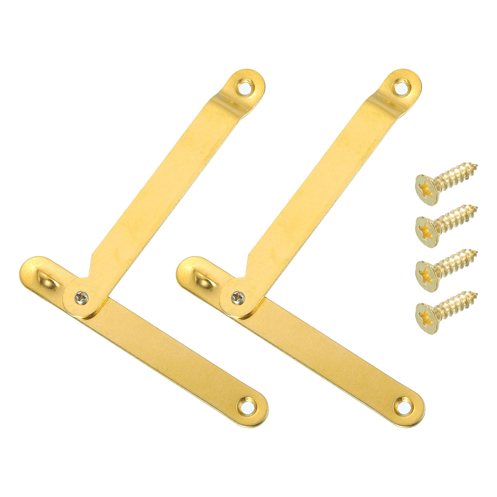 2Pcs 5.71"x0.43" Folding Lid Support Hinges, Left Side Lift Up Stay ...