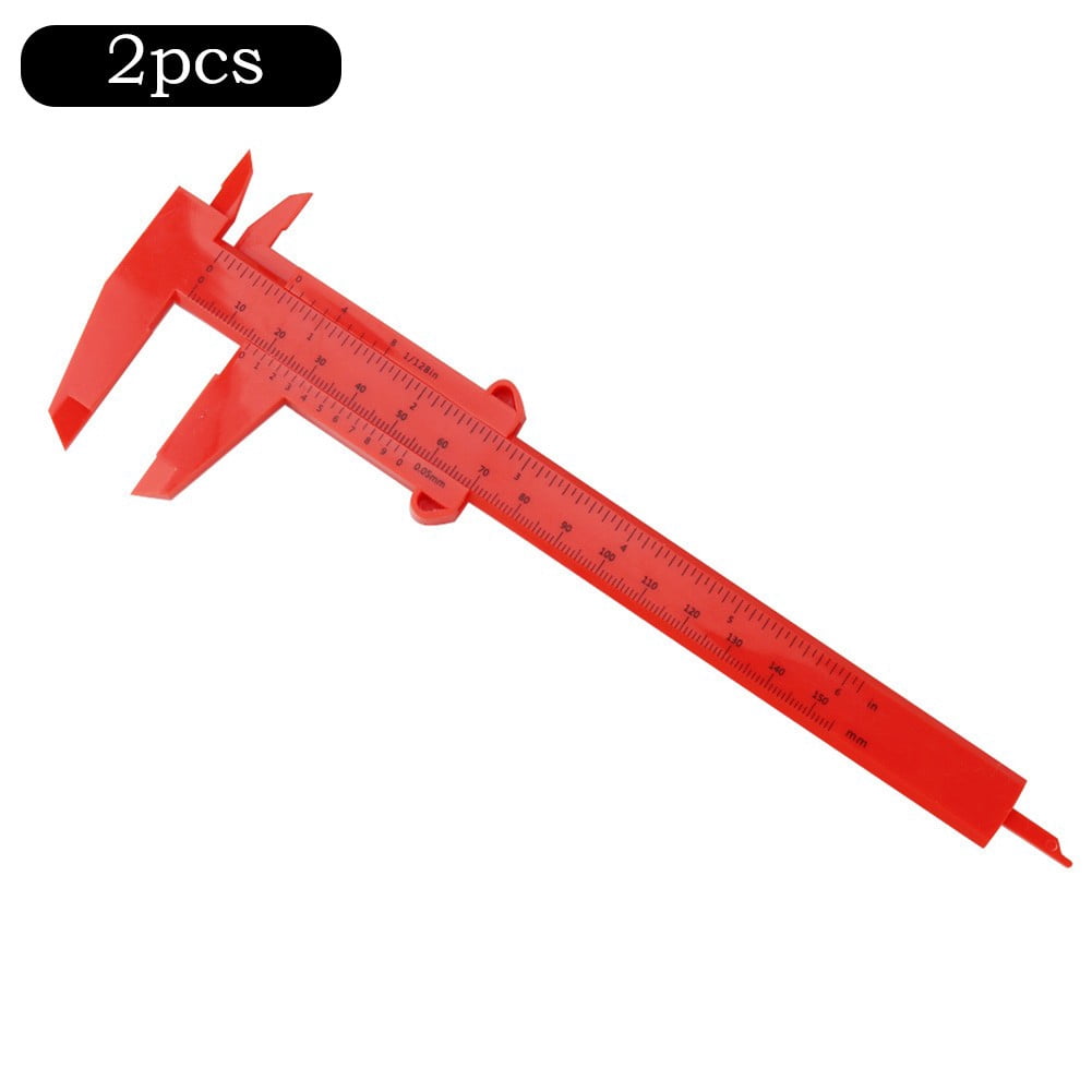 2Pcs 5-Colors Vernier Caliper 0-150Mm 6 Inch Range Plastic Measuring ...