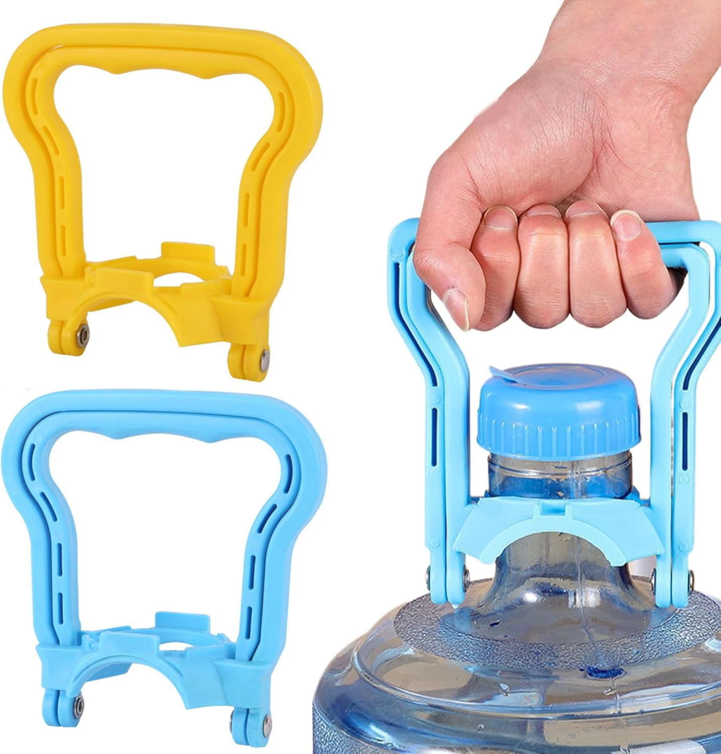 2Pcs 5 Gallon Water Bottle Carrier Widen Ergonomic 5 Gallon Water Jug Holder Anti-Slip ...