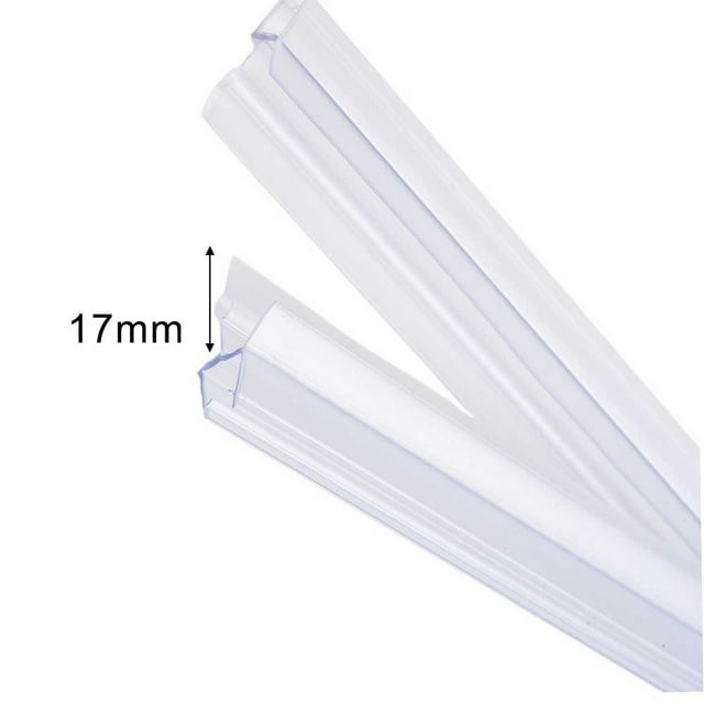 2Pcs 50Cm Replacement Seal Shower Shower Door Seal Water Deflector 4 ...