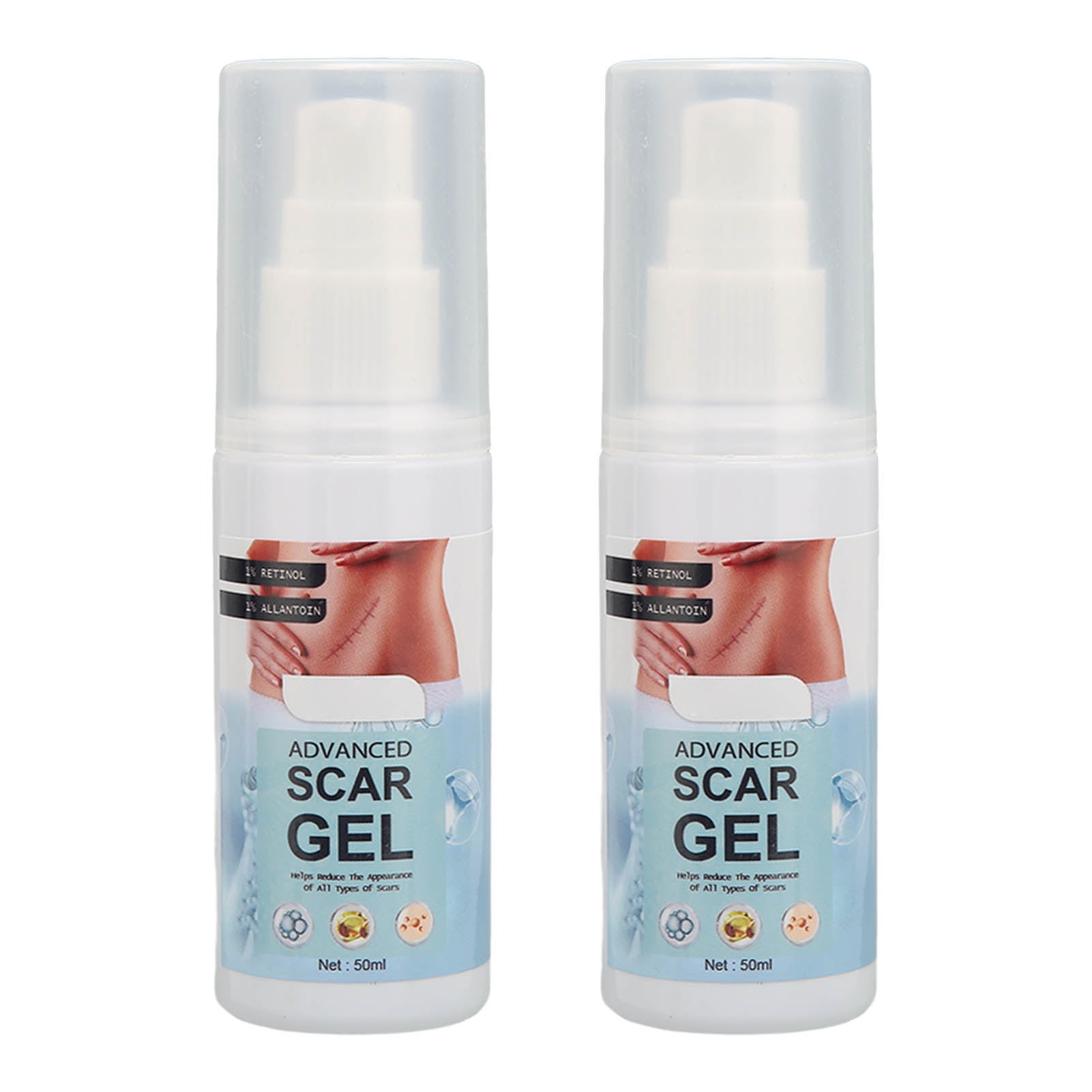 2Pcs 50ml Scar Gel, Scar Removal Cream, Scar Treatment for Surgical ...
