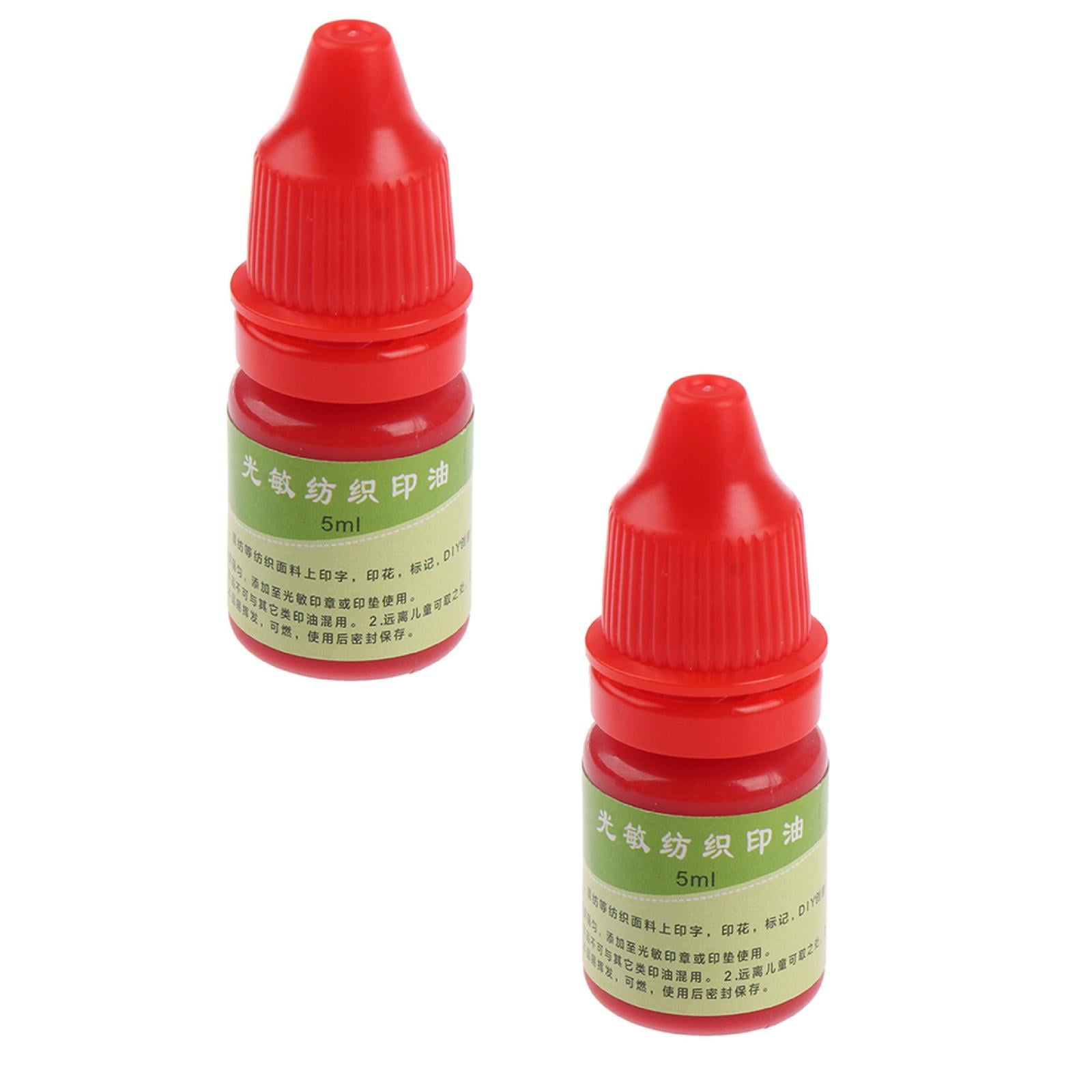 2Pcs 5Ml Pratical Refill Ink 3 Color Choice For Self Inking Flash ...