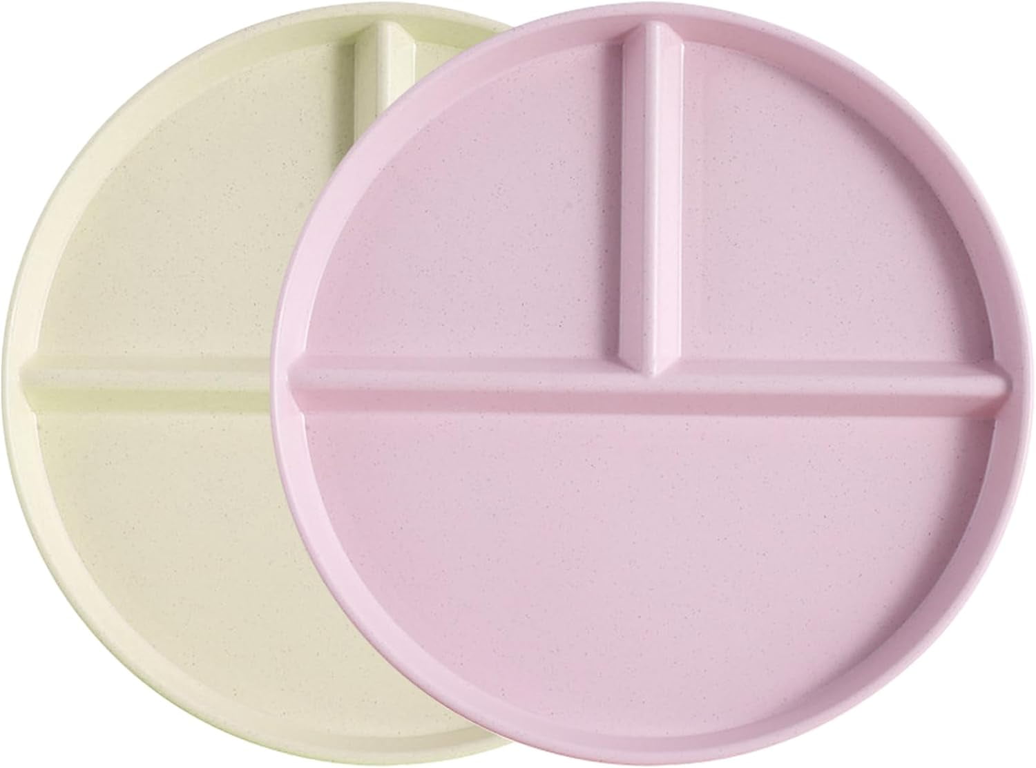 2Pcs/5Pcs Portion Control Plate for Weight Loss, 9 Inch Round Divided ...