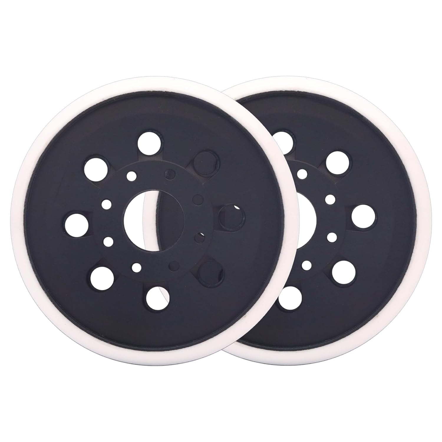 2Pcs 5inch Backing Pad 8 Holes Sanding Pad Loop And Hook Electric ...