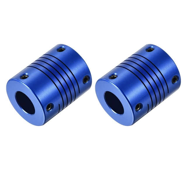 2Pcs 5mm to 12mm Aluminum Alloy Shaft Coupling L30xD25 Flexible Coupler ...