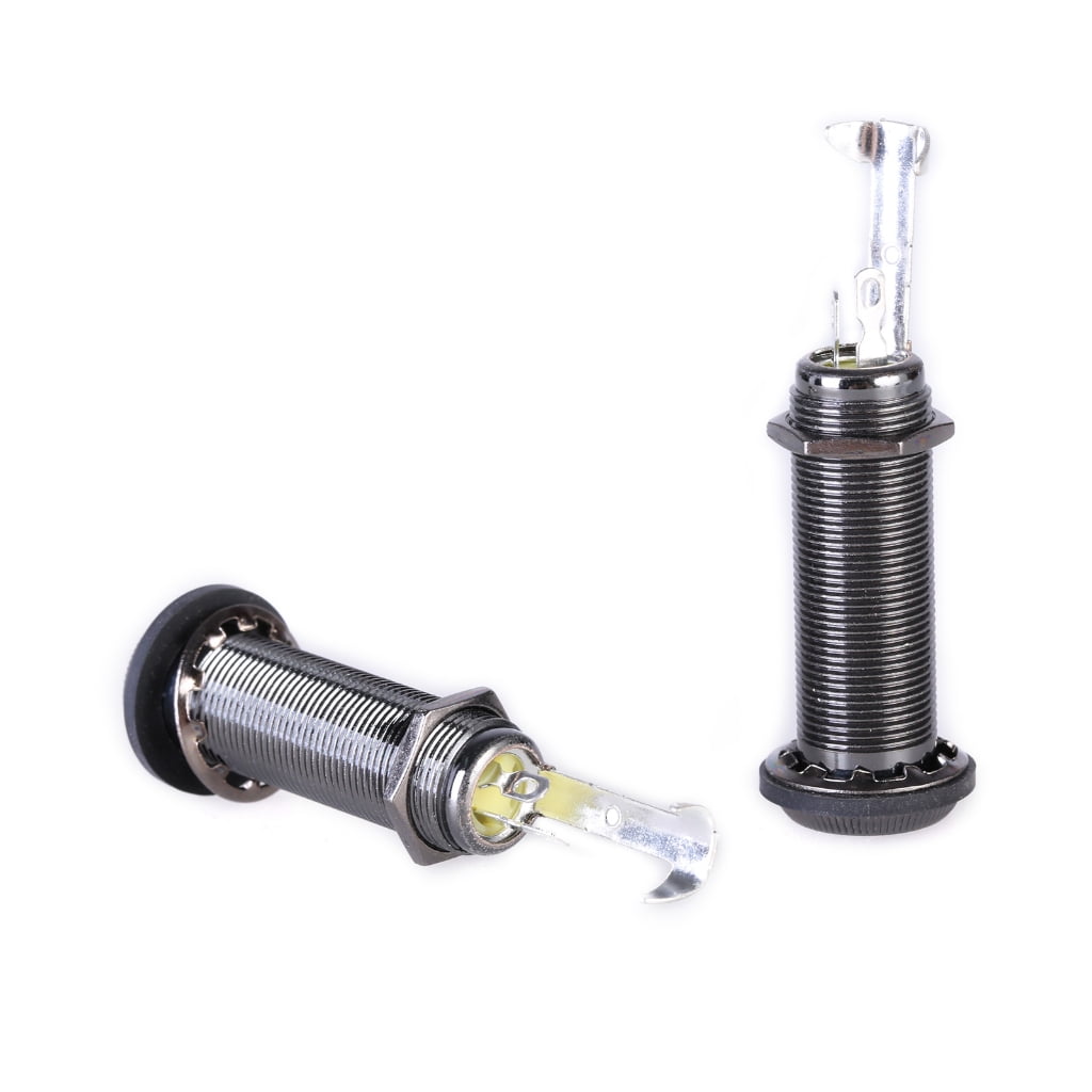2Pcs 6.35mm 1/4 Inch End Pin Socket Cylinder Input Output Plug Sockets ...