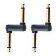 2Pcs 6.35mm 1/4'' Z Typed Male to Male Plug Connector Guitar Pedal ...