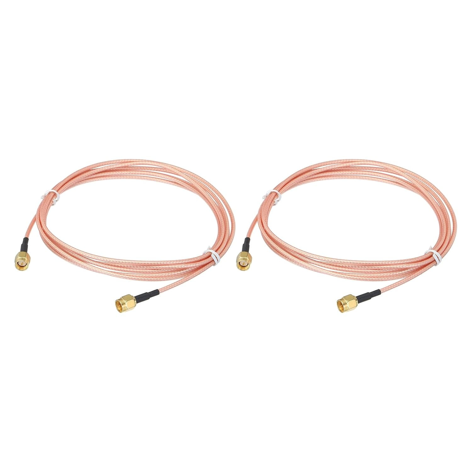2Pcs 6.5FT/2m RG316 Coaxial Cables SMA Male to SMA Male Low Loss ...